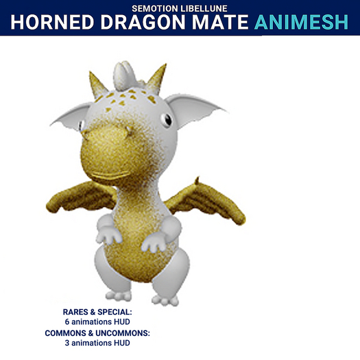 Second Life Marketplace - SEmotion Libellune Horned Dragon Mate ...